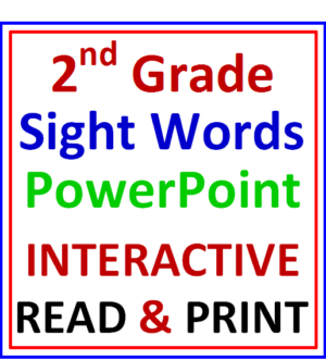 Second Grade Sight Words PowerPoint Program (VERY Interactive) | Made ...