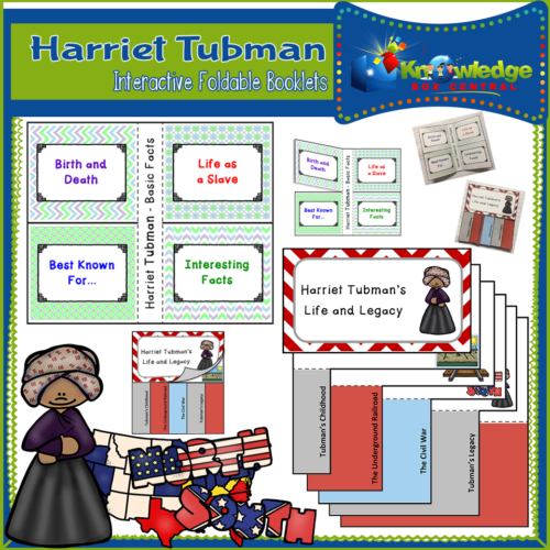 Harriet Tubman Interactive Foldable Booklets | Made By Teachers