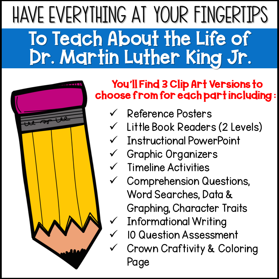 Martin Luther King Jr Activities - Little Books, Crafty Facts ...