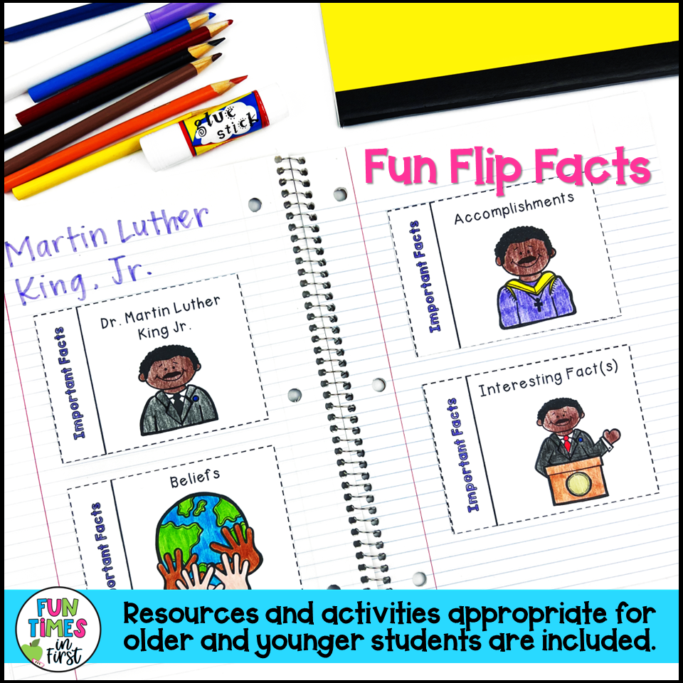 Martin Luther King Jr Activities - Little Books, Crafty Facts ...