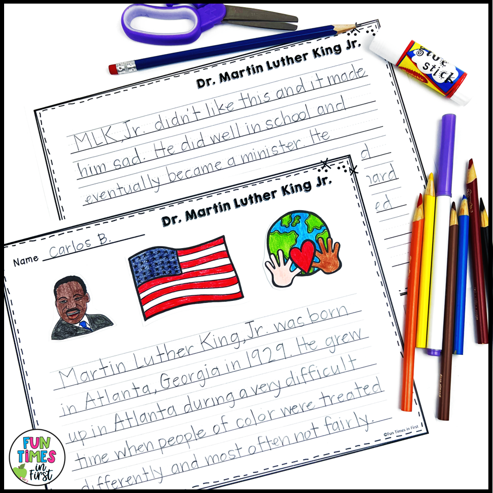 Martin Luther King Jr Activities - Little Books, Crafty Facts ...