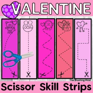 February Cutting Practice | Valentine's Day Scissor Skills | Made By ...