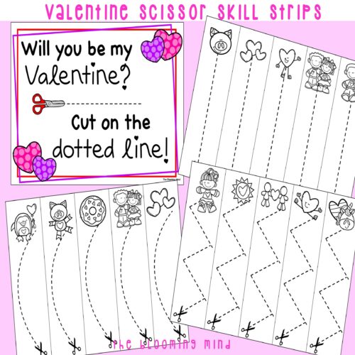 February Cutting Practice | Valentine's Day Scissor Skills | Made By ...