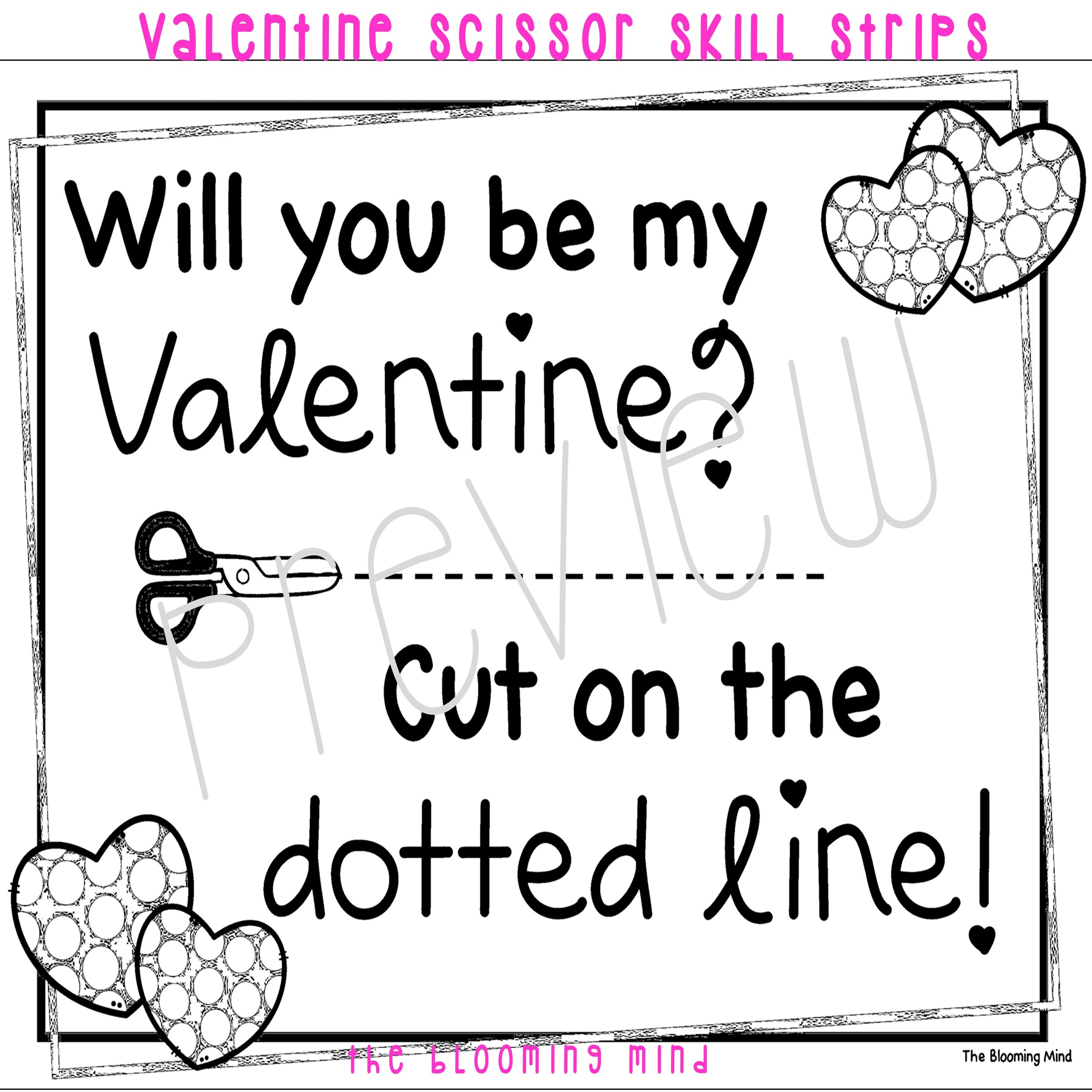 February Cutting Practice | Valentine's Day Scissor Skills | Made By ...