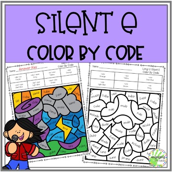 Silent E Color by Code | Made By Teachers