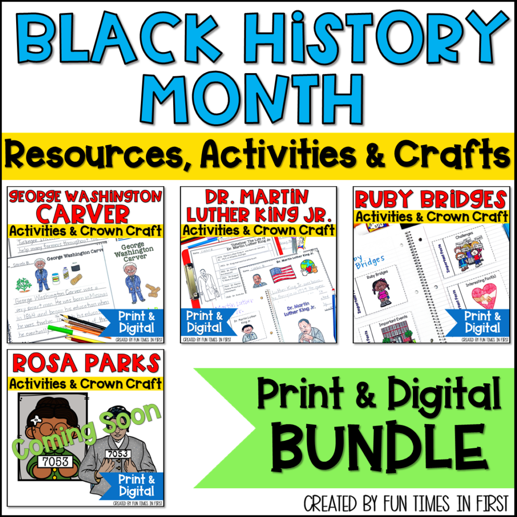 Black History Month Activities Bundle - Little Books, Crafty Facts ...