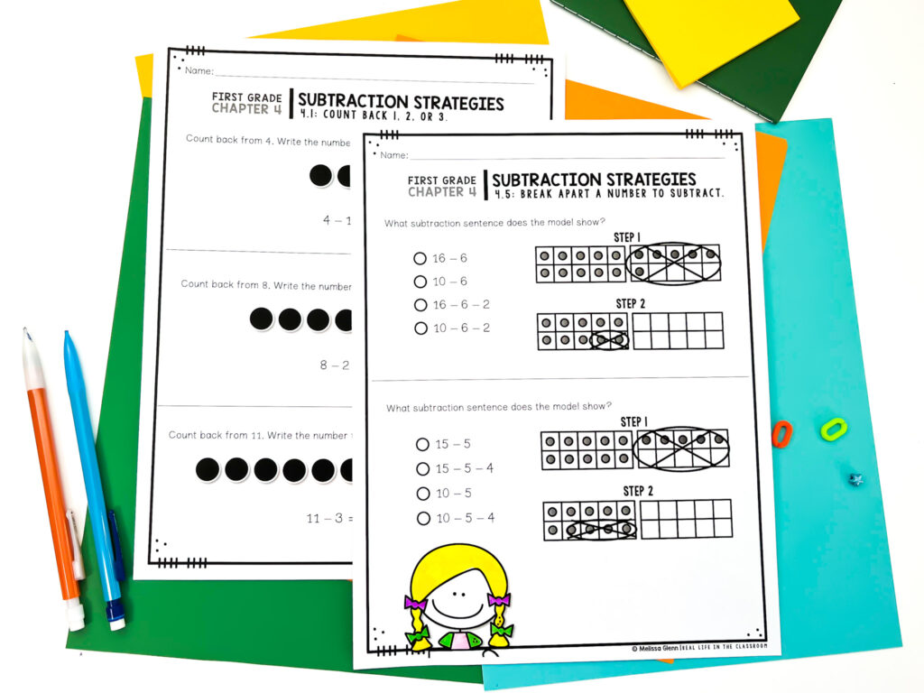 Go Math Chapter 4 Subtraction Strategies, First Grade | Made By Teachers
