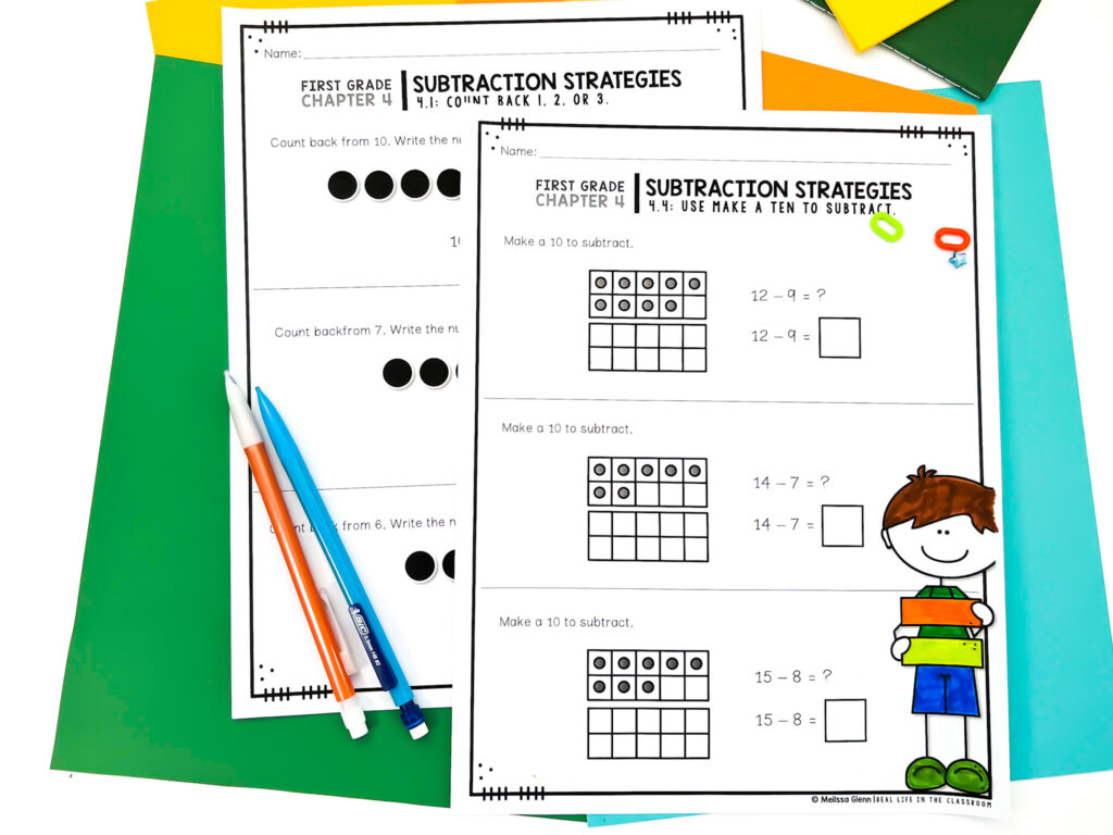 Go Math Chapter 4 Subtraction Strategies, First Grade | Made By Teachers