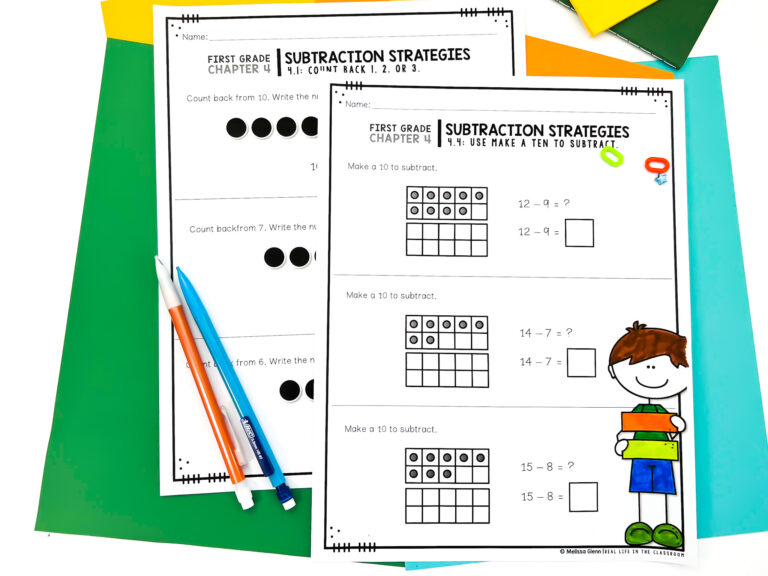 Go Math Chapter 4 Subtraction Strategies, First Grade | Made By Teachers