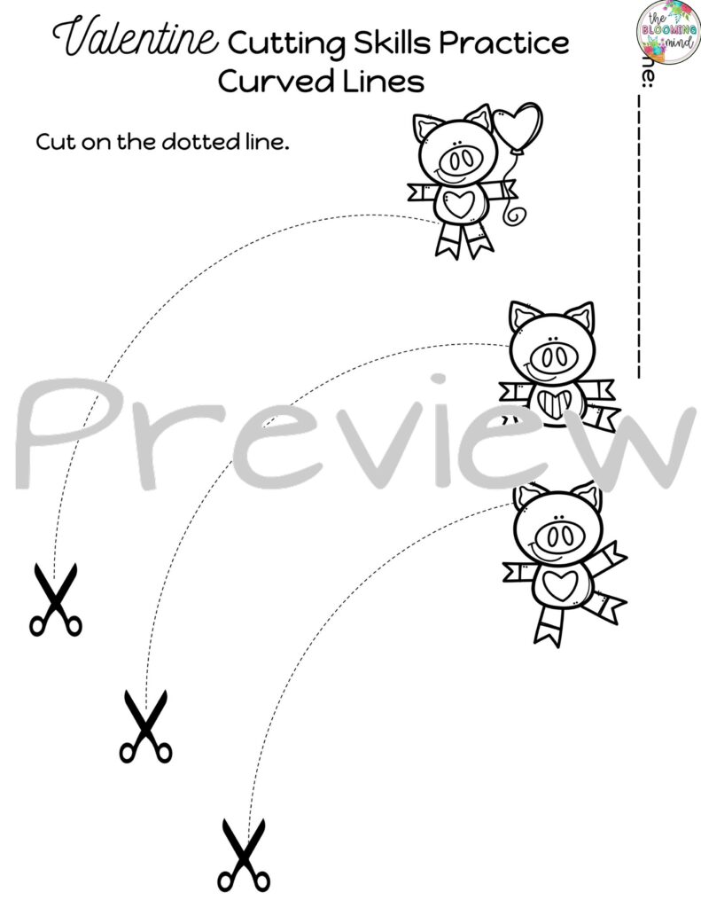Valentine's Day Scissor Practice | Made By Teachers