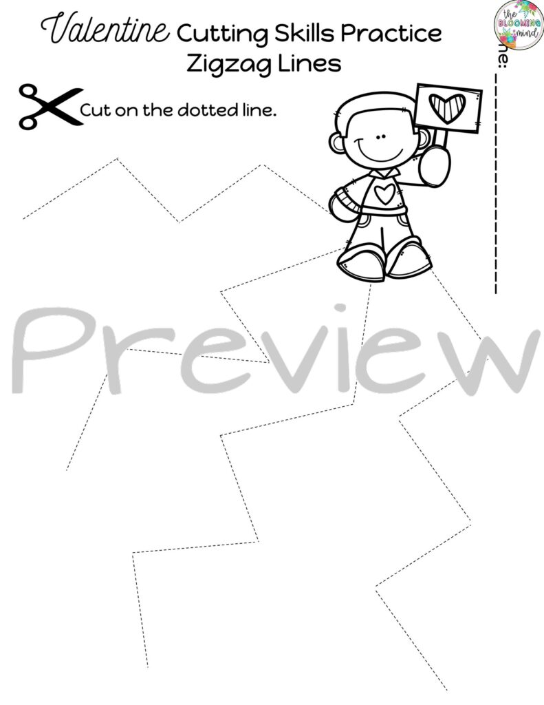 Valentine's Day Scissor Practice | Made By Teachers