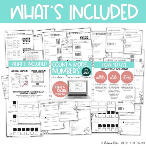 Go Math Chapter 6 Count & Model Numbers, First Grade | Made By Teachers