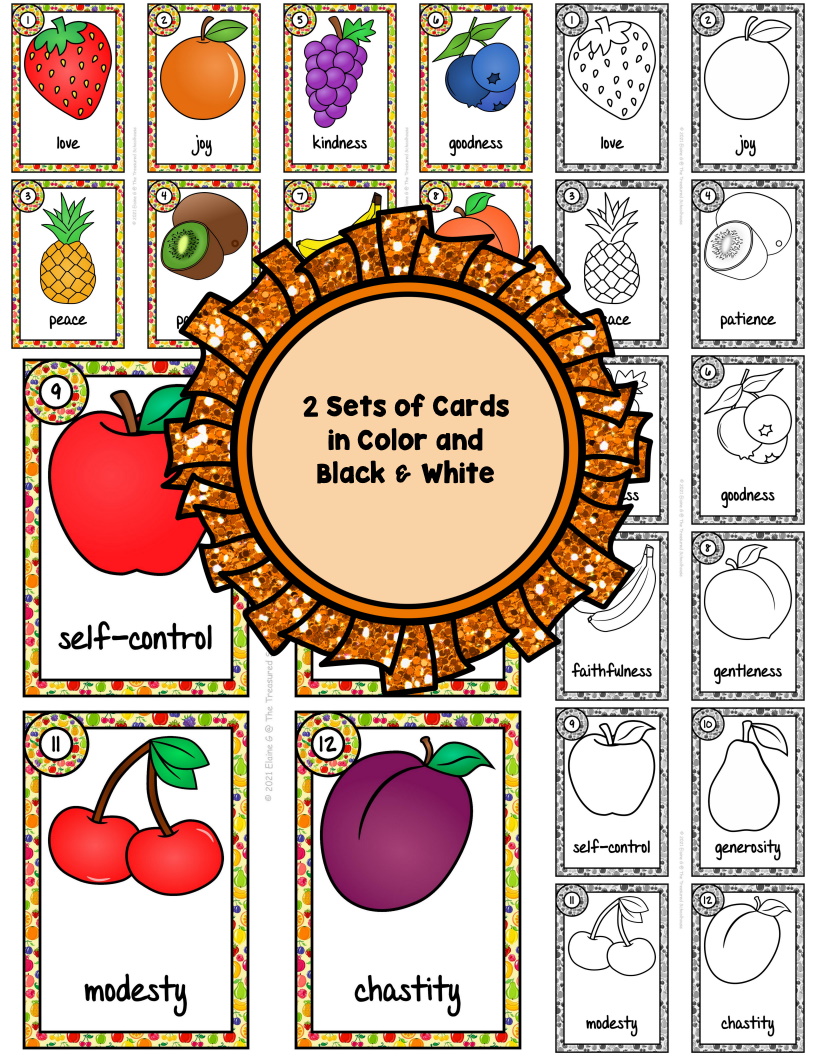 Fruit of the Spirit Write the Room | Made By Teachers