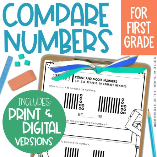 Go Math Chapter 7 Compare Numbers, First Grade | Made By Teachers