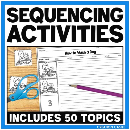 Sequencing Worksheets with Picture Cards for How to Writing | Made By ...