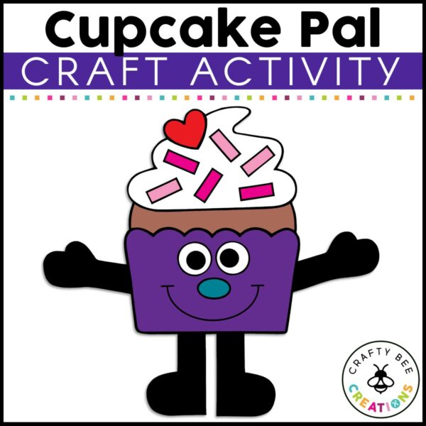 Valentine's Day Cupcake Craft | Happy Birthday Activities | Bulletin ...