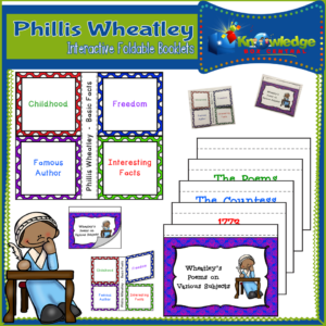 Phyllis Wheatley Interactive Foldable Booklets | Made By Teachers