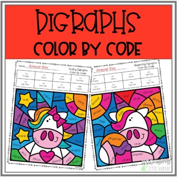 Blends, Digraphs, Prefix & Suffix Color by Code | Made By Teachers
