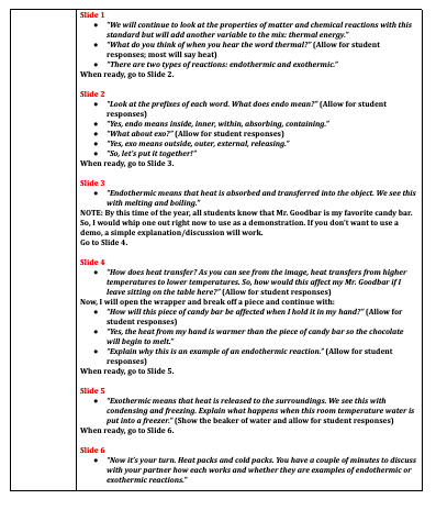 7th Science Lesson Thermal Energy Device OAS 7.PS1.6 NGSS MS-PS1-6 ...