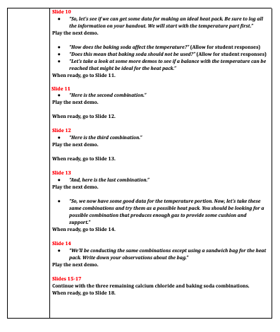 7th Science Lesson Thermal Energy Device OAS 7.PS1.6 NGSS MS-PS1-6 ...
