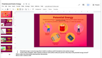 7th Science Lesson Potential/Kinetic Energy 7.PS3.1 7.PS3.2 MS-PS3-1 MS ...