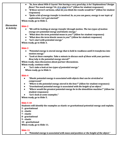 7th Science Lesson Potential/Kinetic Energy 7.PS3.1 7.PS3.2 MS-PS3-1 MS ...