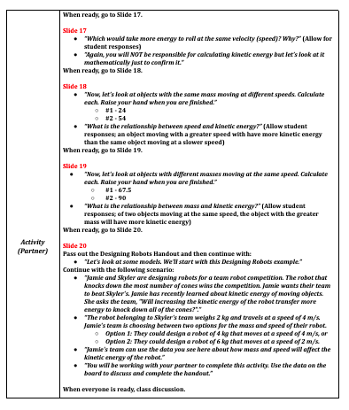 7th Science Lesson Potential/Kinetic Energy 7.PS3.1 7.PS3.2 MS-PS3-1 MS ...