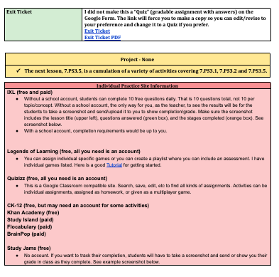 7th Science Lesson Potential/Kinetic Energy 7.PS3.1 7.PS3.2 MS-PS3-1 MS ...