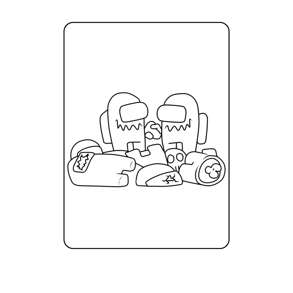 Among us coloring pages 15 easy and fun drawings | Made By Teachers
