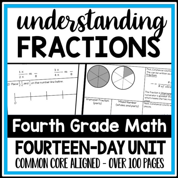 4th Grade Understanding Fractions Unit: 14-Day Fraction Concepts Bundle ...