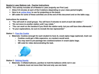 8th Science Lesson Newton's Third Law OAS 8.PS2.1 NGSS MS-PS2-1 | Made ...