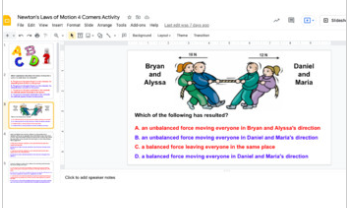 8th Science Lesson Newton's Third Law OAS 8.PS2.1 NGSS MS-PS2-1 | Made ...