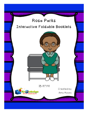 Rosa Parks Interactive Foldable Booklets | Made By Teachers