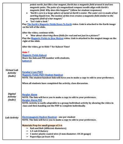 8th Science Electric/Magnetic/Gravitational 8.PS2.3,2.4, 2.5 MS-PS2-3,2 ...