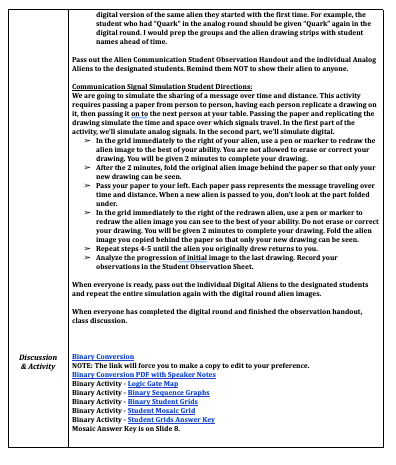 8th Science Lesson Waves, Digitized Signals OAS 8.PS4.1, 4.3 NGSS MS ...