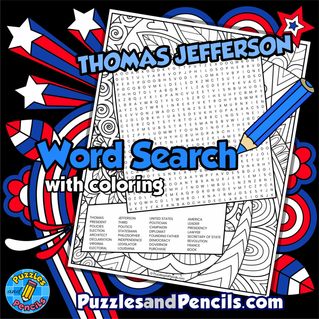 US Presidents Word Search Puzzle Activity Page BUNDLE | 14 Presidents ...