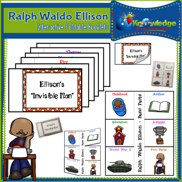 Ralph Waldo Ellison Interactive Foldable Booklets | Made By Teachers