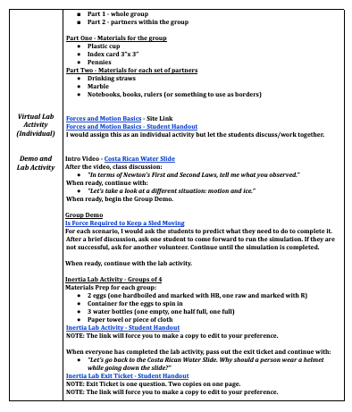 8th Physical Science Lesson Plans Bundle OAS NGSS | Made By Teachers