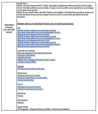 8th Physical Science Lesson Plans Bundle OAS NGSS | Made By Teachers