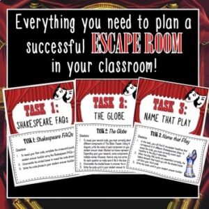 Shakespeare ESCAPE ROOM | Made By Teachers