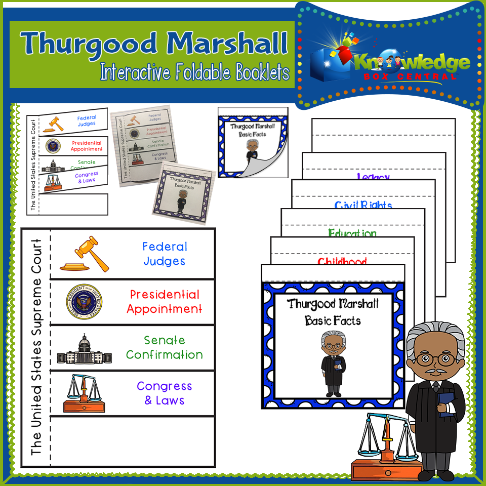 Thurgood Marshall Interactive Foldable Booklets | Made By Teachers