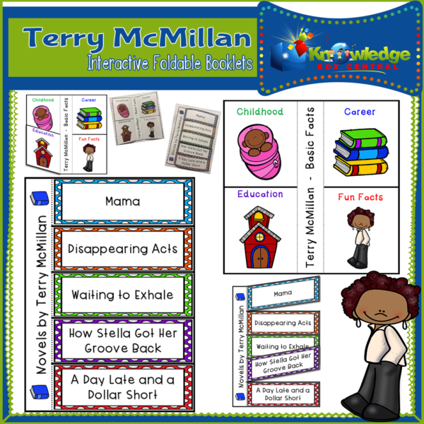 Terry McMillan Interactive Foldable Booklets | Made By Teachers