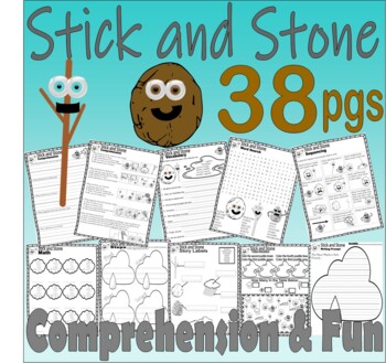 Stick and Stone Book Companion Reading Comprehension | Made By Teachers