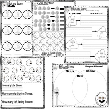 Stick and Stone Book Companion Reading Comprehension | Made By Teachers