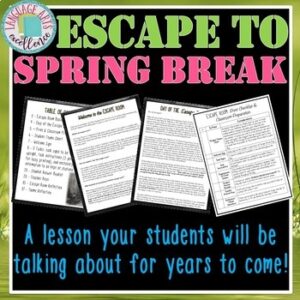 Escape to Spring Break Escape Room | Made By Teachers