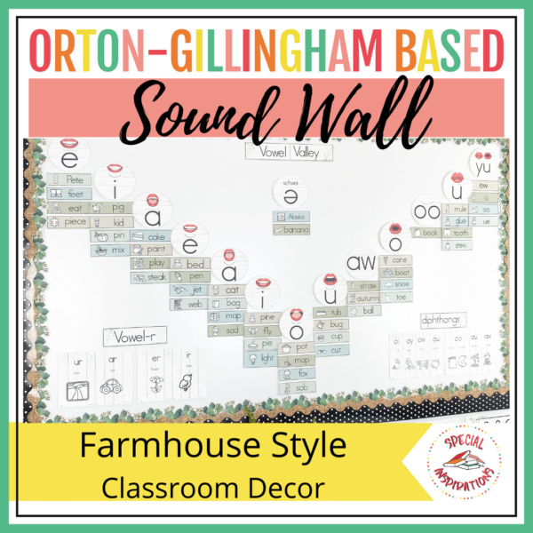 Sound Wall Farmhouse Decor Theme | Made By Teachers