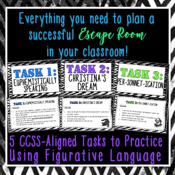 Figurative Language Escape Room | Made By Teachers