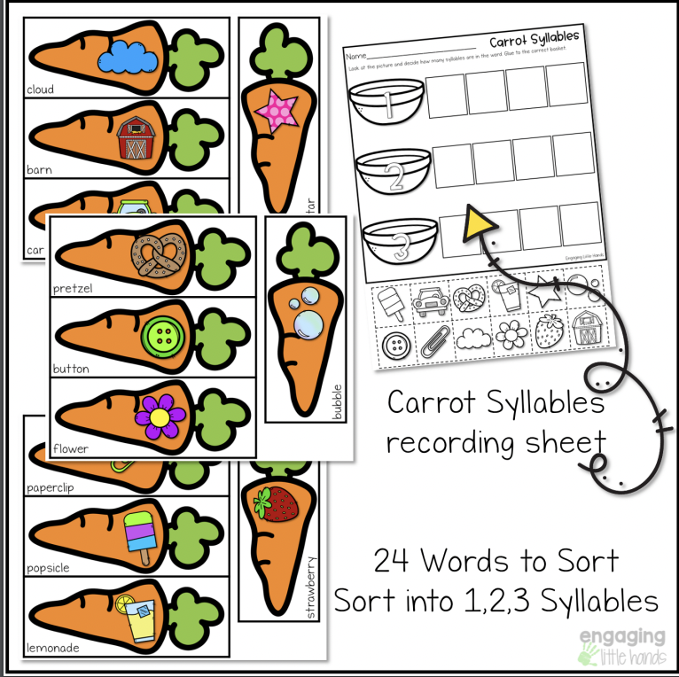 Printable Spring Math and Literacy Centers for Kindergarten | Made By ...