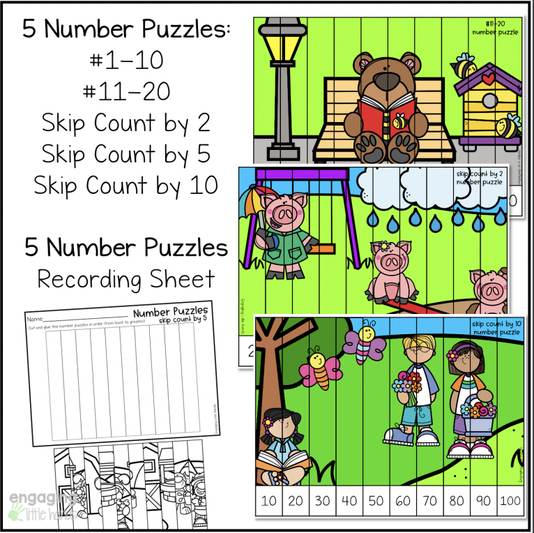 Printable Spring Math and Literacy Centers for Kindergarten | Made By ...