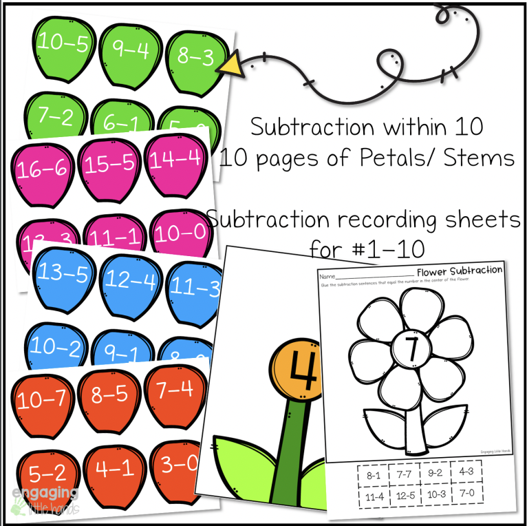 Printable Spring Math and Literacy Centers for Kindergarten | Made By ...